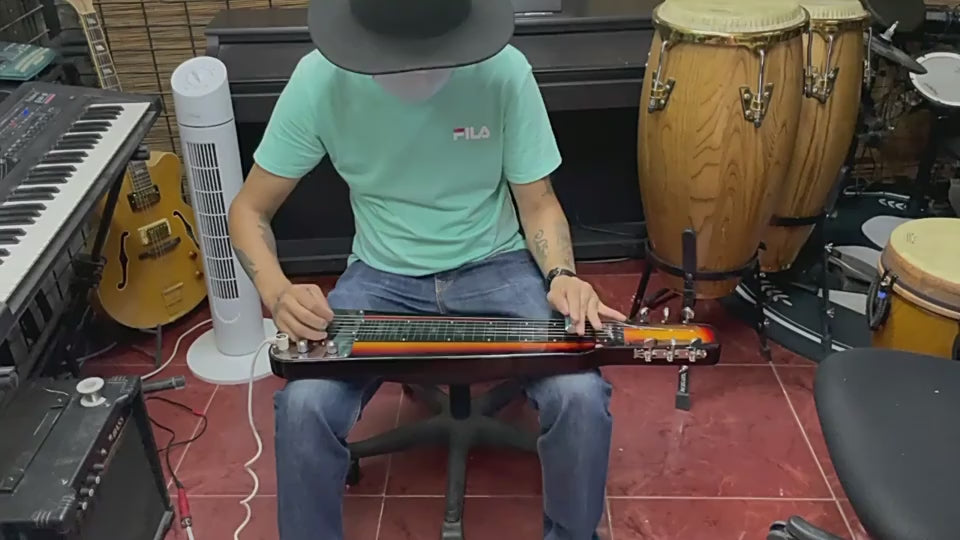 Lap Steel Guitar Batking 6 String Slotted Head Stock Electric Slide ...