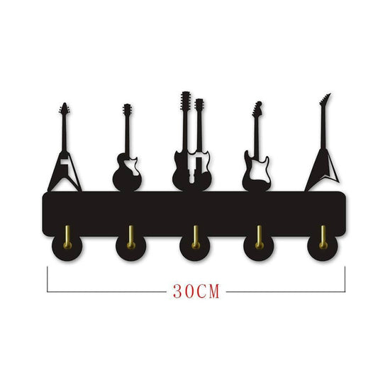 wall hanging adhesive hooks (Guitar theme) | Guitarmetrics